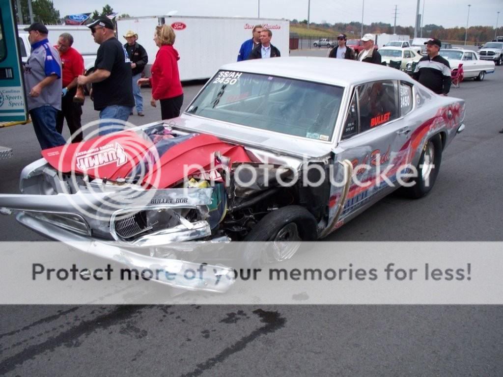 Bullet Bob Reed Hurst Hemi Cuda hit the wall today - The BangShift.com ...